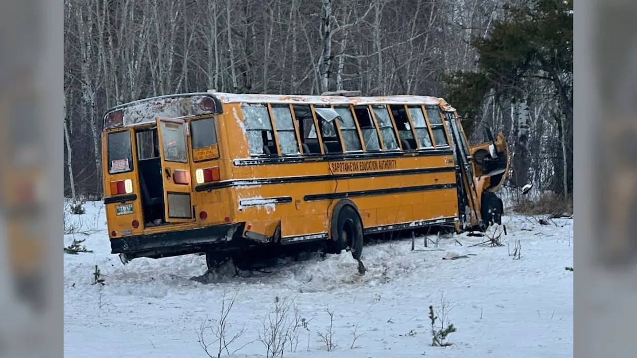 Four Seriously Injured After Cree Nation School Bus Rollover in Manitoba