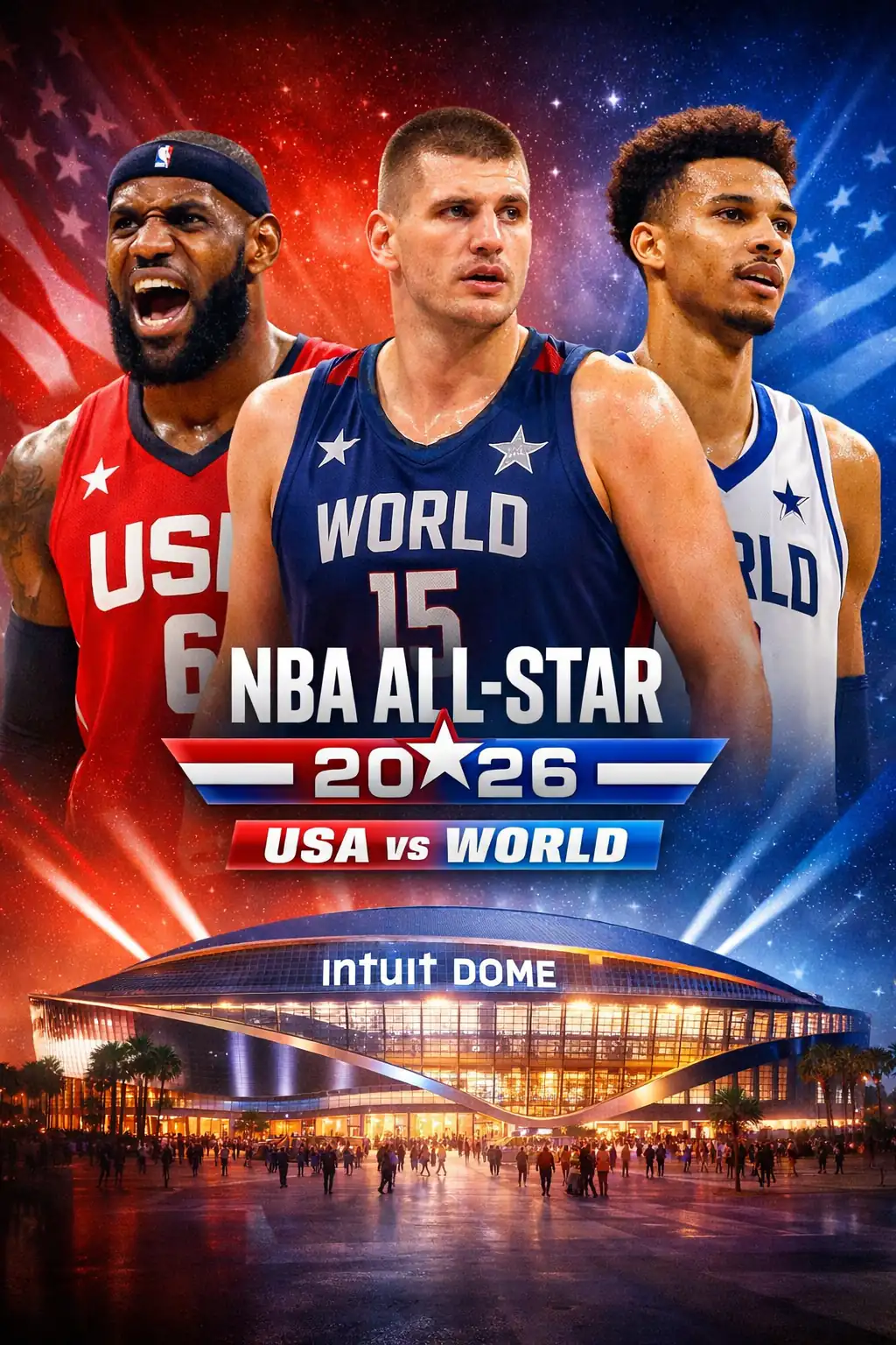 NBA All-Star Game 2026 Live: USA vs World Format, Full Rosters, Start ...