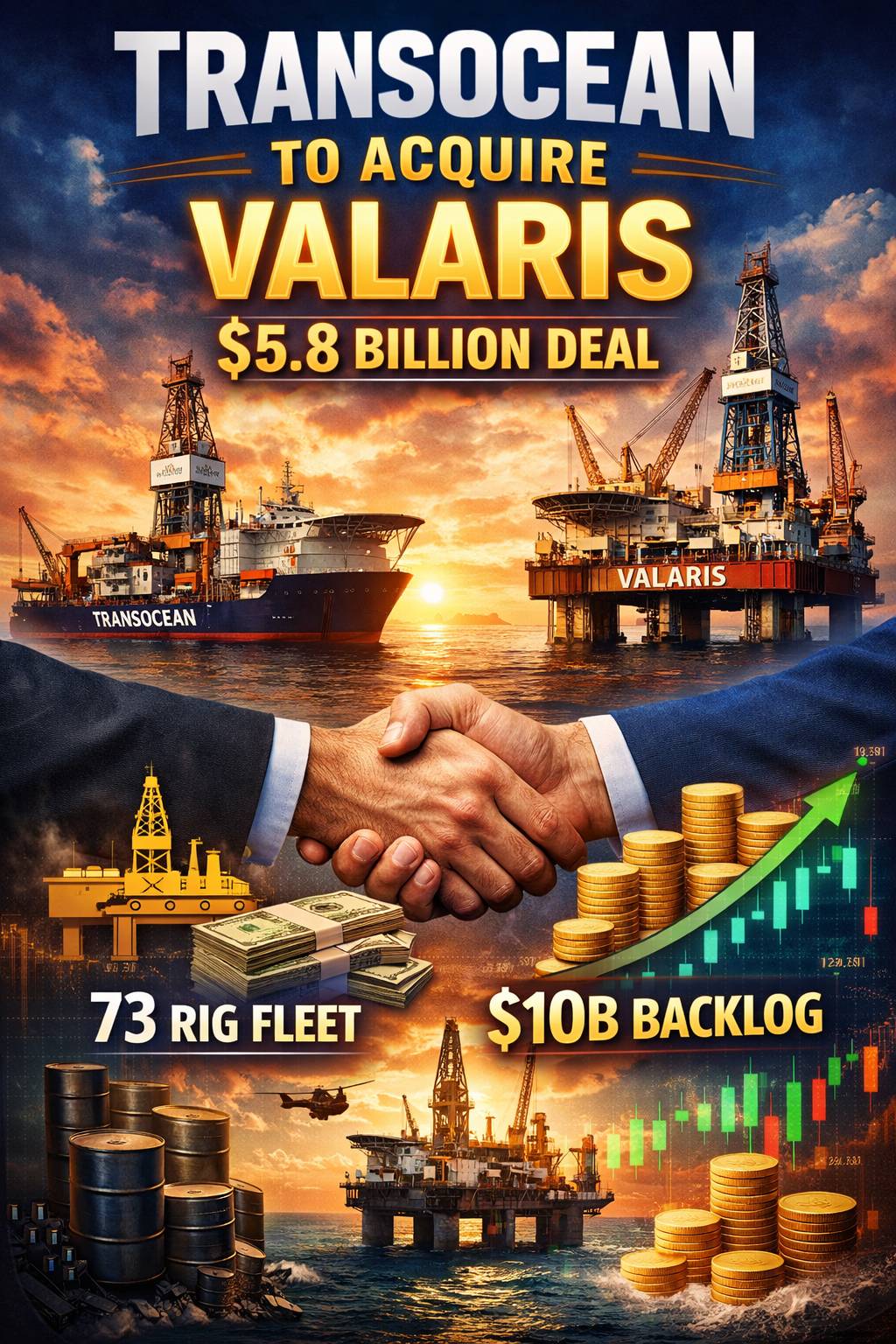 Transocean to Buy Valaris in $5.8B Deal, Creating 73-Rig Offshore Giant ...