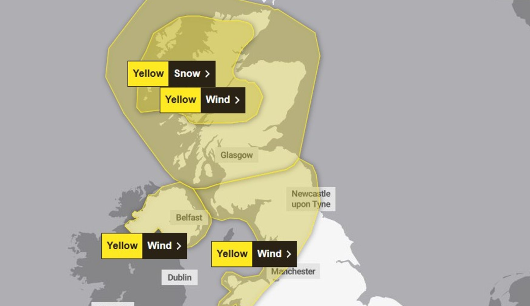 Storm Dave UK: 90mph Winds, Snow and Easter Travel Disruption Warning