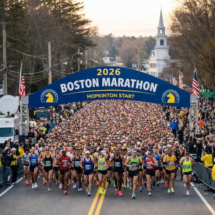 Boston Marathon 2026 Today: Full Start Times, Route Map, Live Results ...
